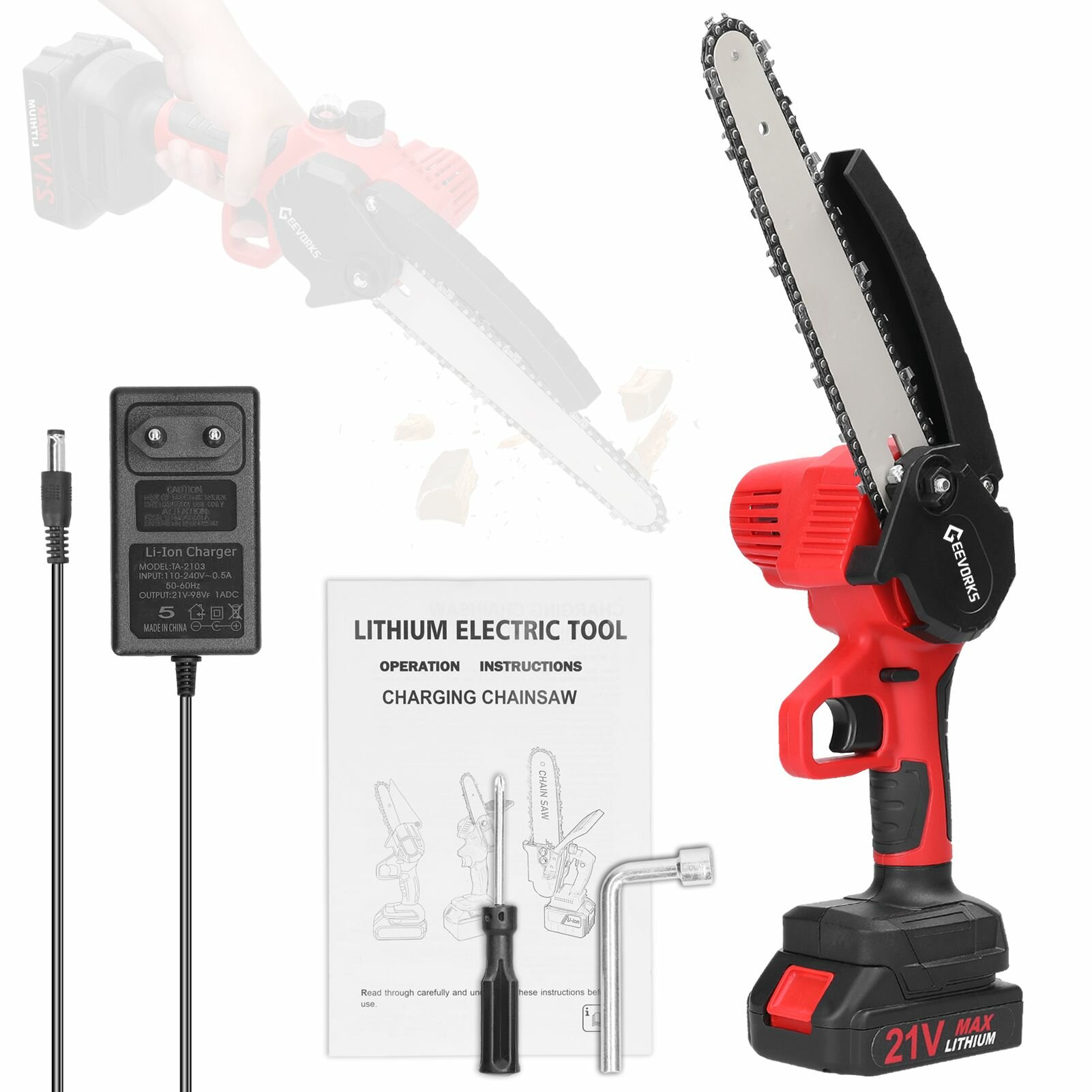 21 В 8-дюймовые портативные электрические обрезные пилы