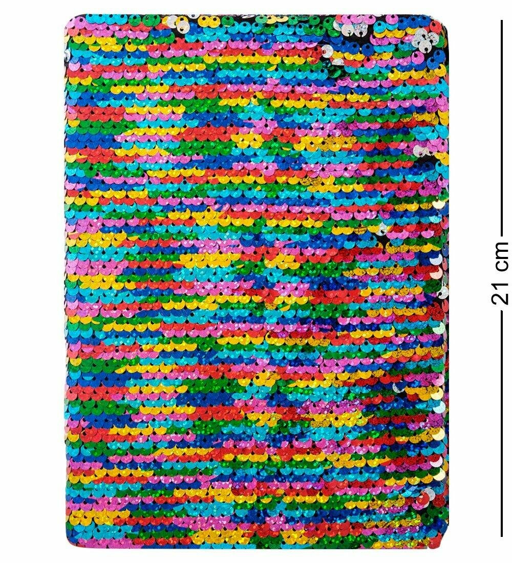 Блокнот Волна эмоций A2153533 разностор, Бумага, картон, пайетки