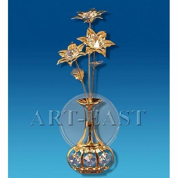 Фигурка на липучке Ваза с 3 цв. A7795 Crystal Temptations, Металл, кристалл