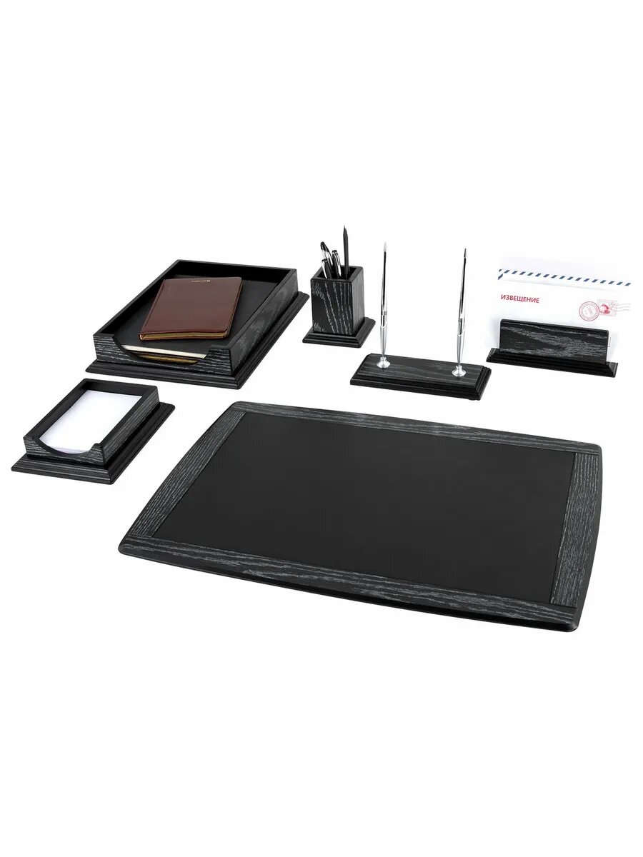 Набор настольный премиум-класса, дерево, 6 предметов.