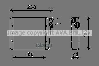 Радиатор печки LANDROVER Freelander III (06>), VOLVO V70, S80, XC60, XC70 Ava арт. VOA6163