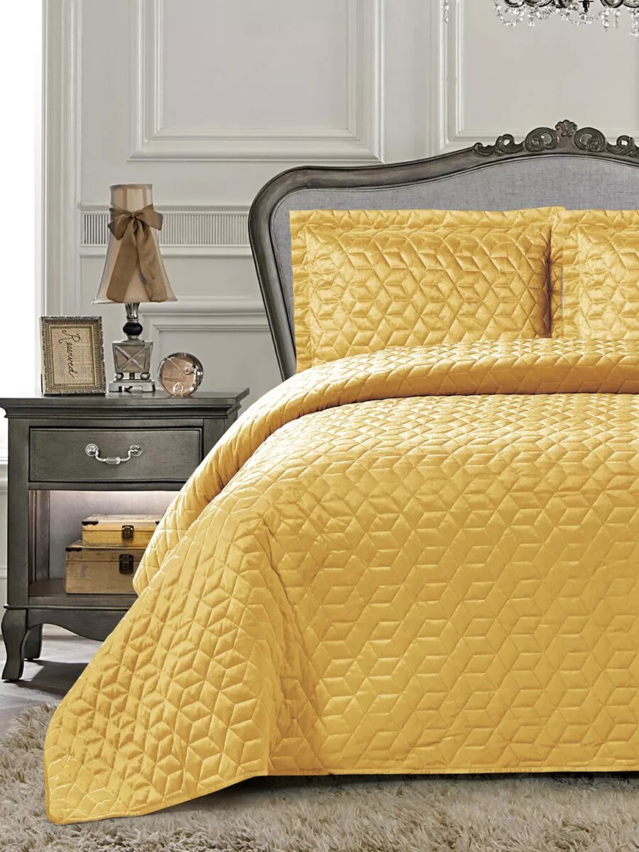 Покрывало на кровать 240х260 стеганое Rombi