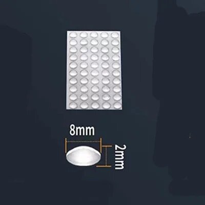 100 шт. мягкие дверные упоры, прозрачные самоклеящиеся резиновые накладки, бамперы для шкафа, демпферная буферная подушка, шумопоглощающая мебельная фурнитура