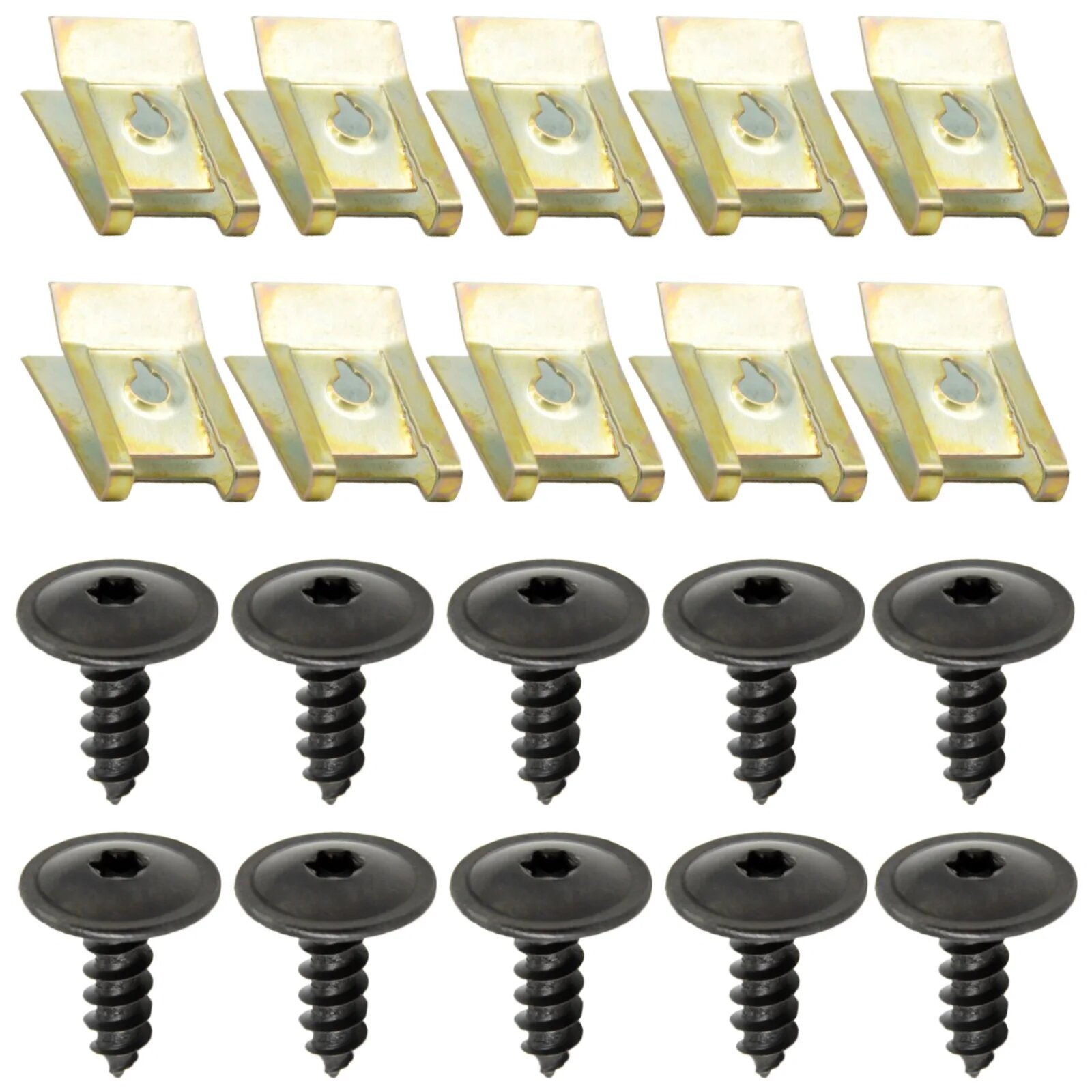 Для VW Audi A1 A3 A4 A5 Q5 Q7 TT SEAT 4,8x16 мм Крышка двигателя Защита от брызг Колесо Арка Torx Винт Фиксатор Крепежный зажим Type A - 20Pcs