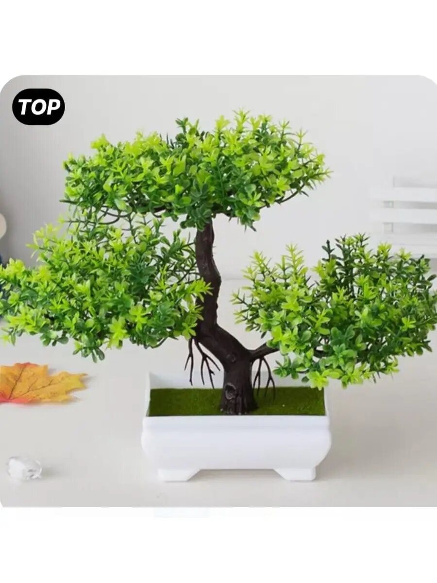 Искусственное дерево, бонсай в горшке