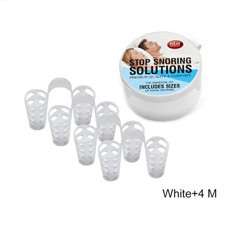 Силиконовые назальные вставки от храпа white 4M