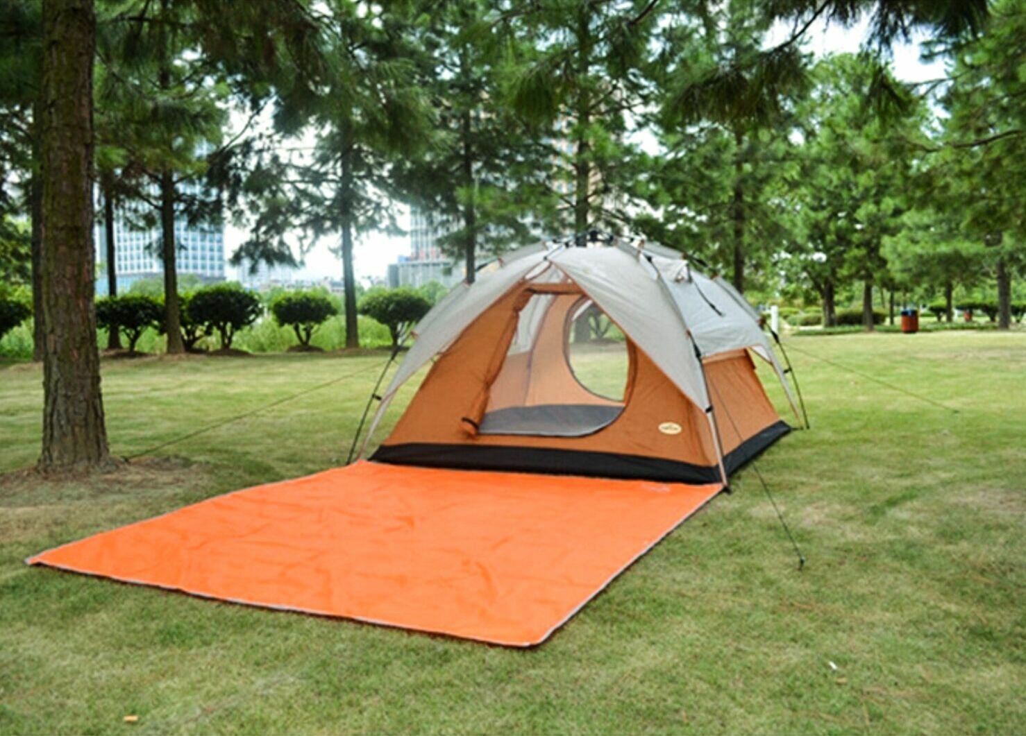 Футпринт, подстилка для палатки Desert Fox, 210x200 см оранжевый