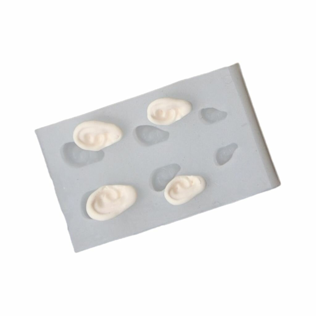 Силиконовая форма для ушей ручной работы из ультралегкой глины и эпоксидной смолы своими руками-3 пары Б