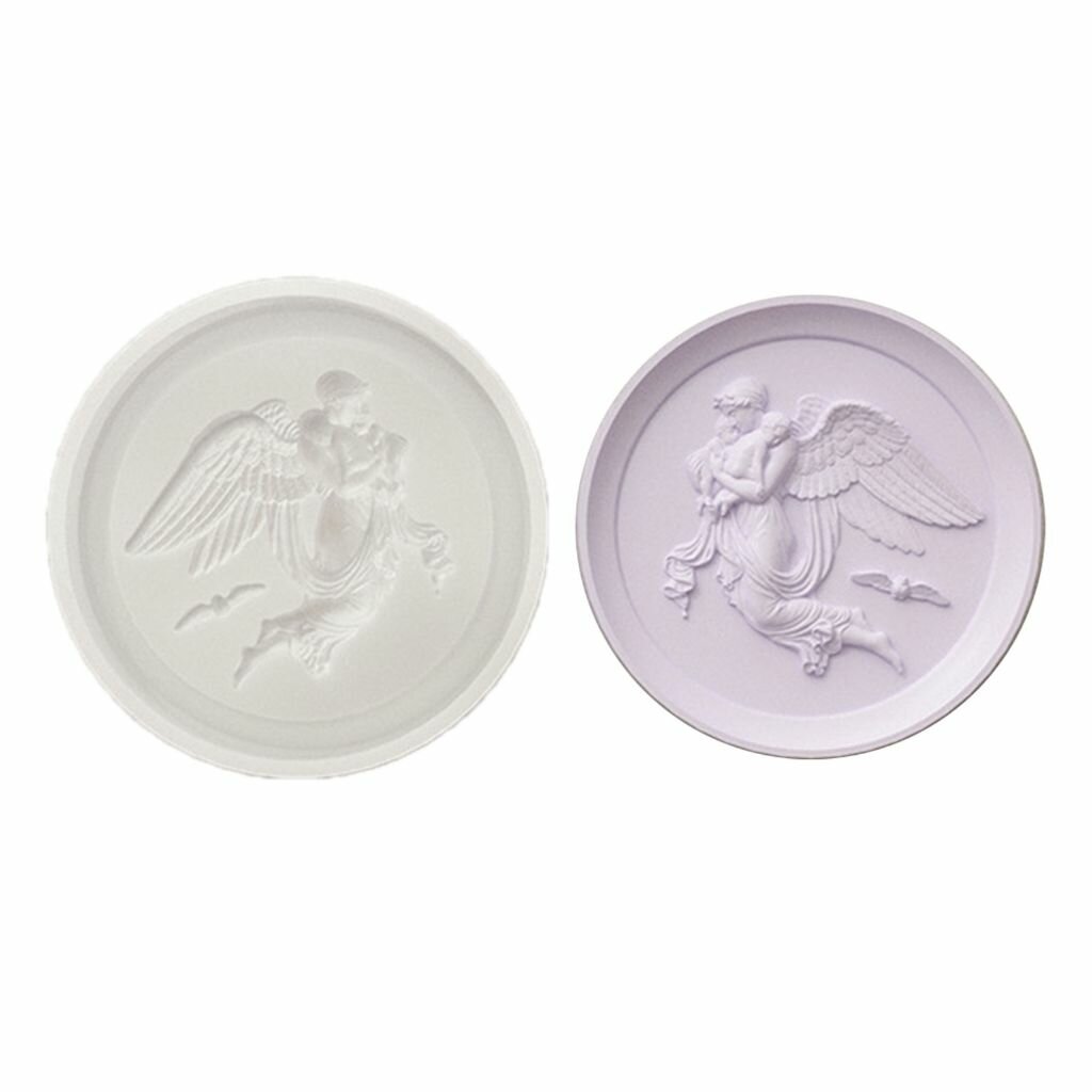 Рельефная пластина ангела, силиконовая форма, тип 3