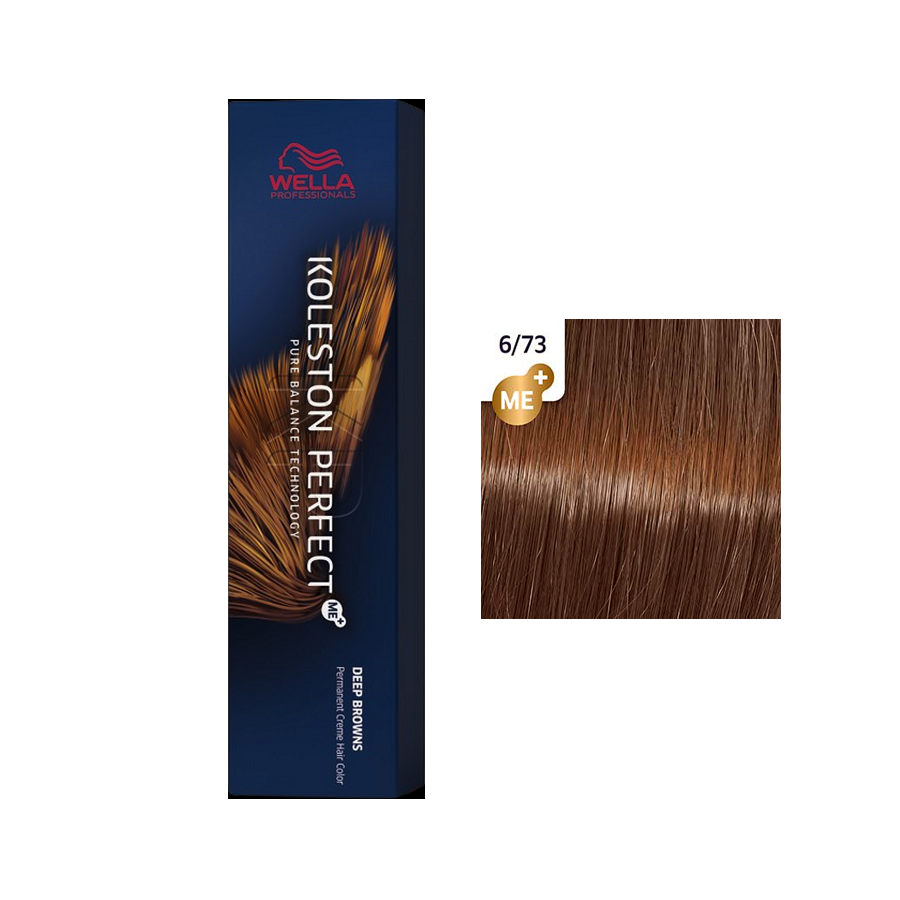 Wella Koleston Perfect ME+ 6/73 - Стойкая краска темный орех 60 мл