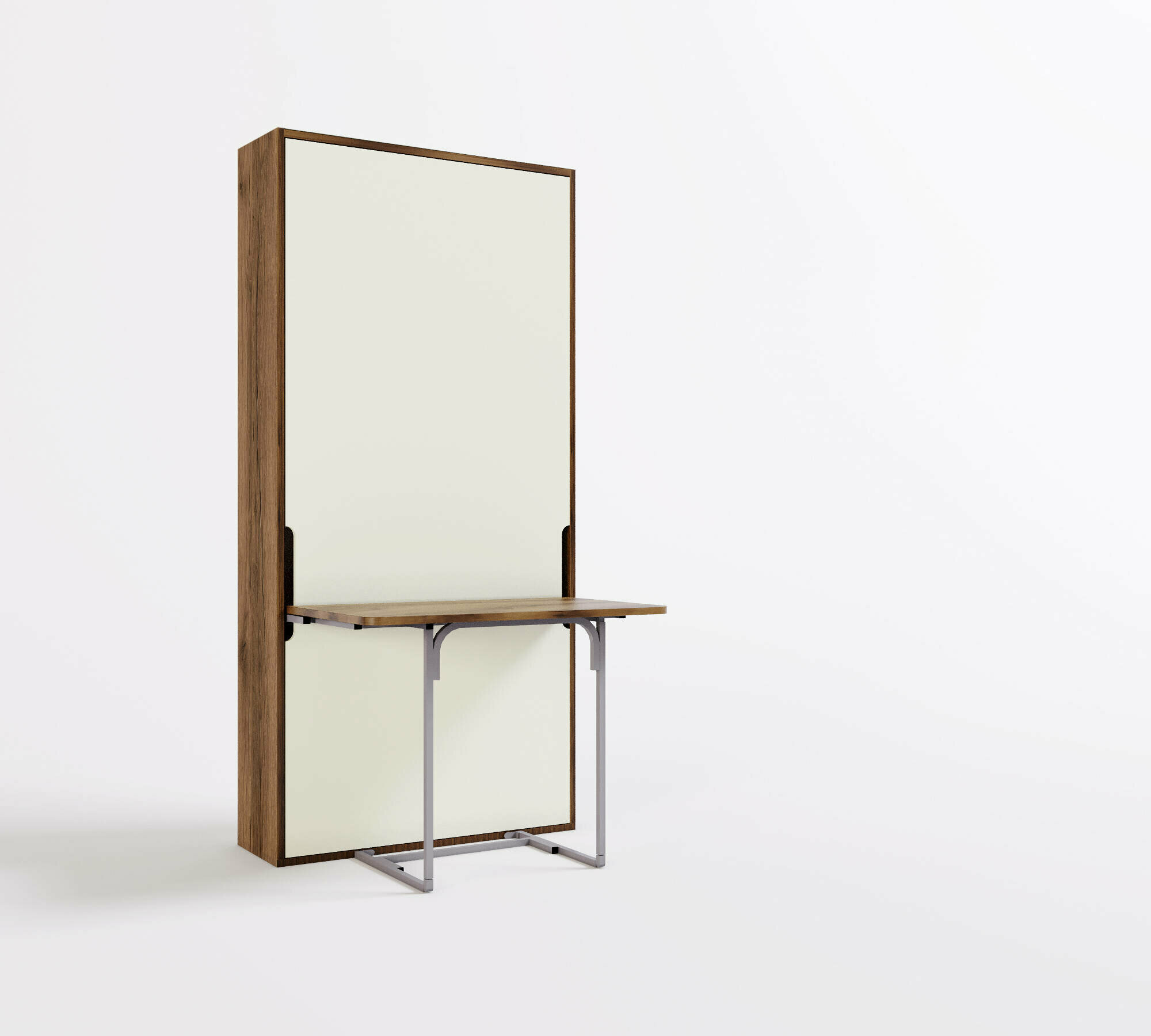 Шкаф кровать-трансформер со столом Летто Таволо 900 Лайт Янтарь