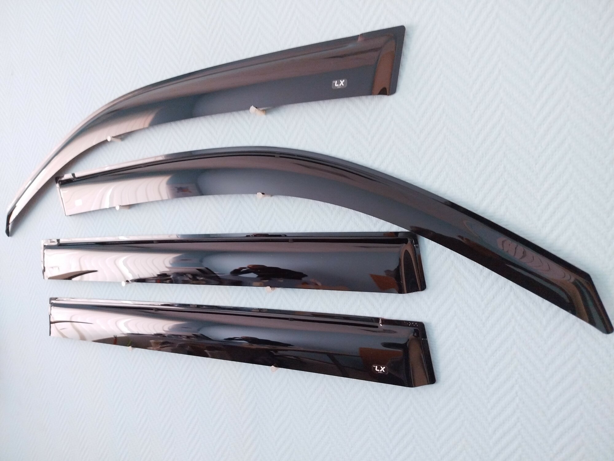 Дефлекторы окон Lexus LX 570 с 2007 по 2021, к-т 4 шт, скотч 3M