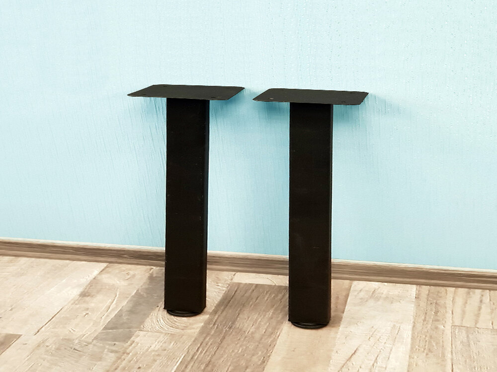 Ножка для журнального столика 225 40х20 (2 шт.) металличесая регулируемая черная Лофт