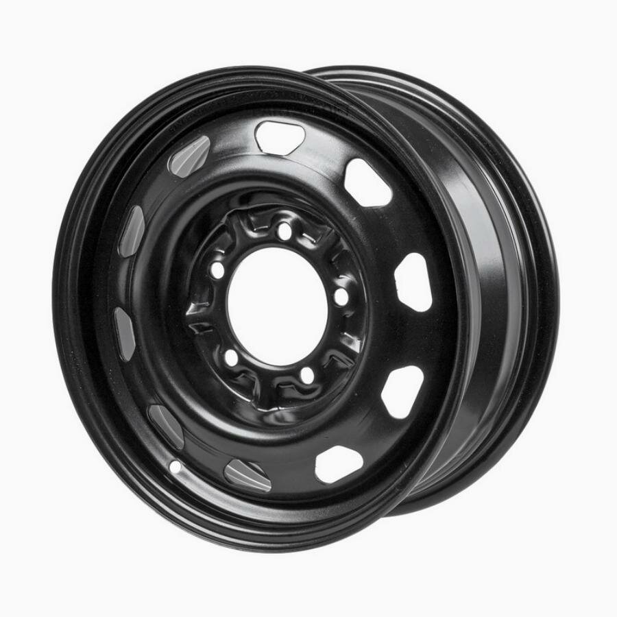 Диск штампованный r16 6.5j 5x139.7/108.6 et40 ganz black grn16089 для уаз патриот, хантер (шпи, м12)