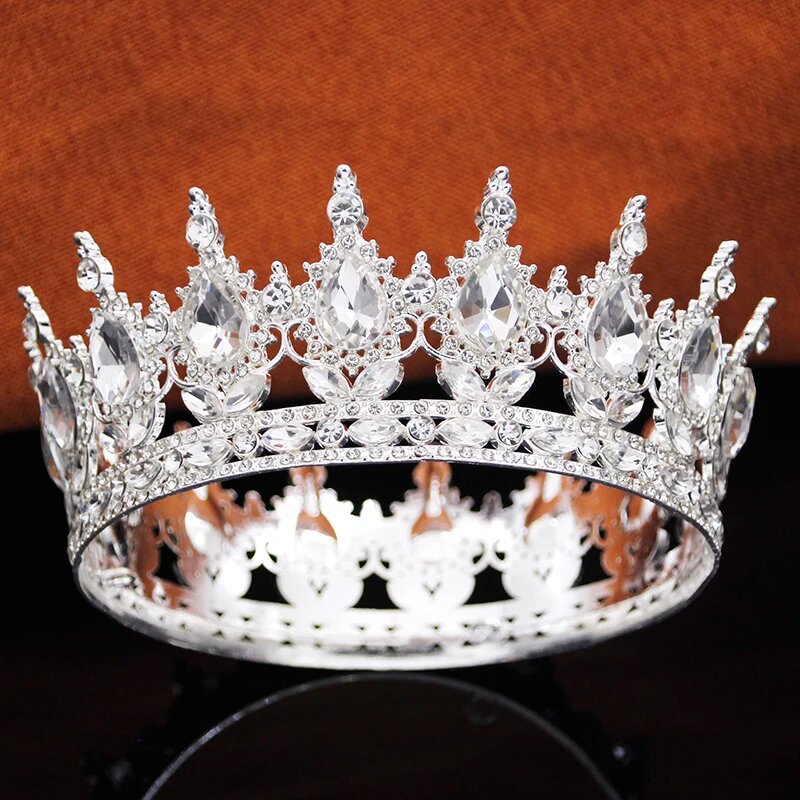 Короны и диадемы Cenmon Серебряный, Silver White