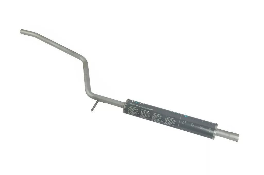 Глушитель RENAULT Logan (04-) 16V доп. (резонатор) (нерж. алюм. сталь) (LECAR)