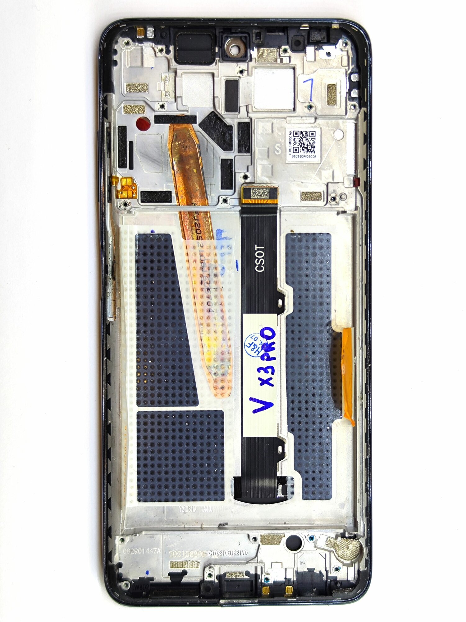 Дисплей (экран) + сенсор тачскрин модуль для телефона Poco x3 pro в рамке