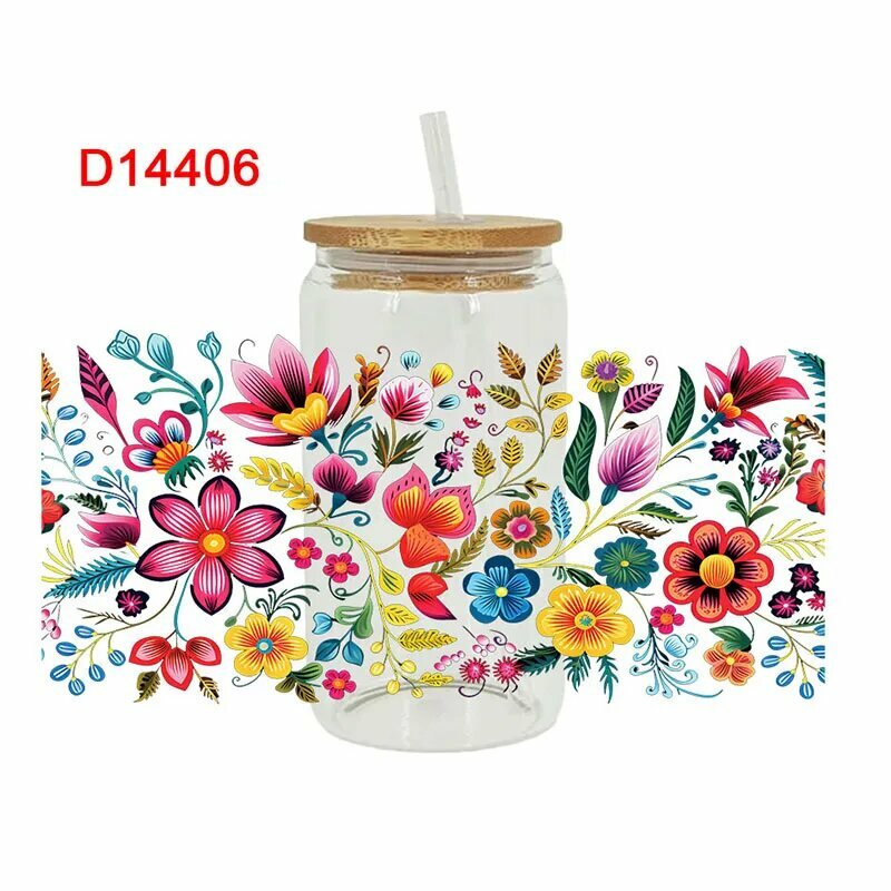 3D UV DTF наклейки для декорирования D14149 D14406