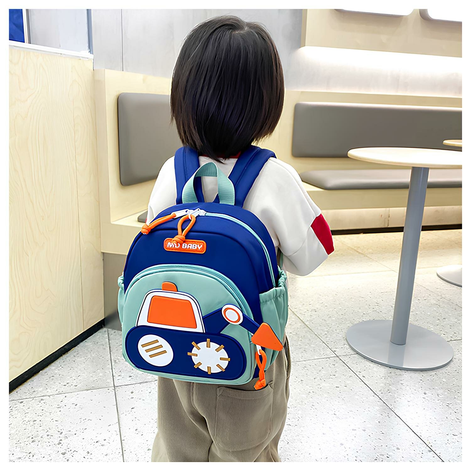 Детский рюкзак "Трактор", рюкзак для мальчиков, сумочка для телефона, маленький помощник для больших приключений