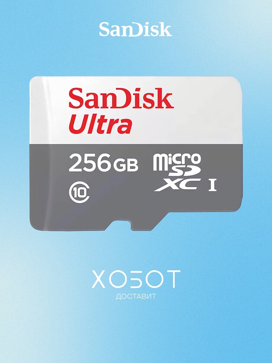 Карта памяти SanDisk Ultra 256 ГБ (SDSQUNR-256G-GN3MN)