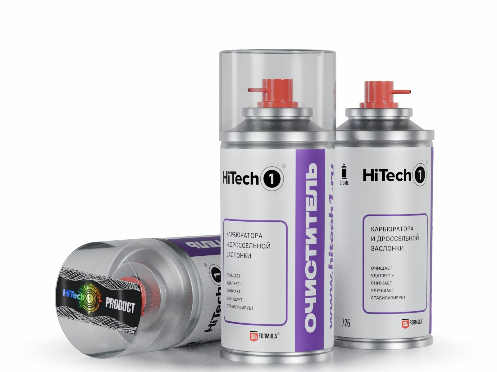 726 HiTech1 Очиститель Карбюратора и Дроссельной заслонки, 210 мл.