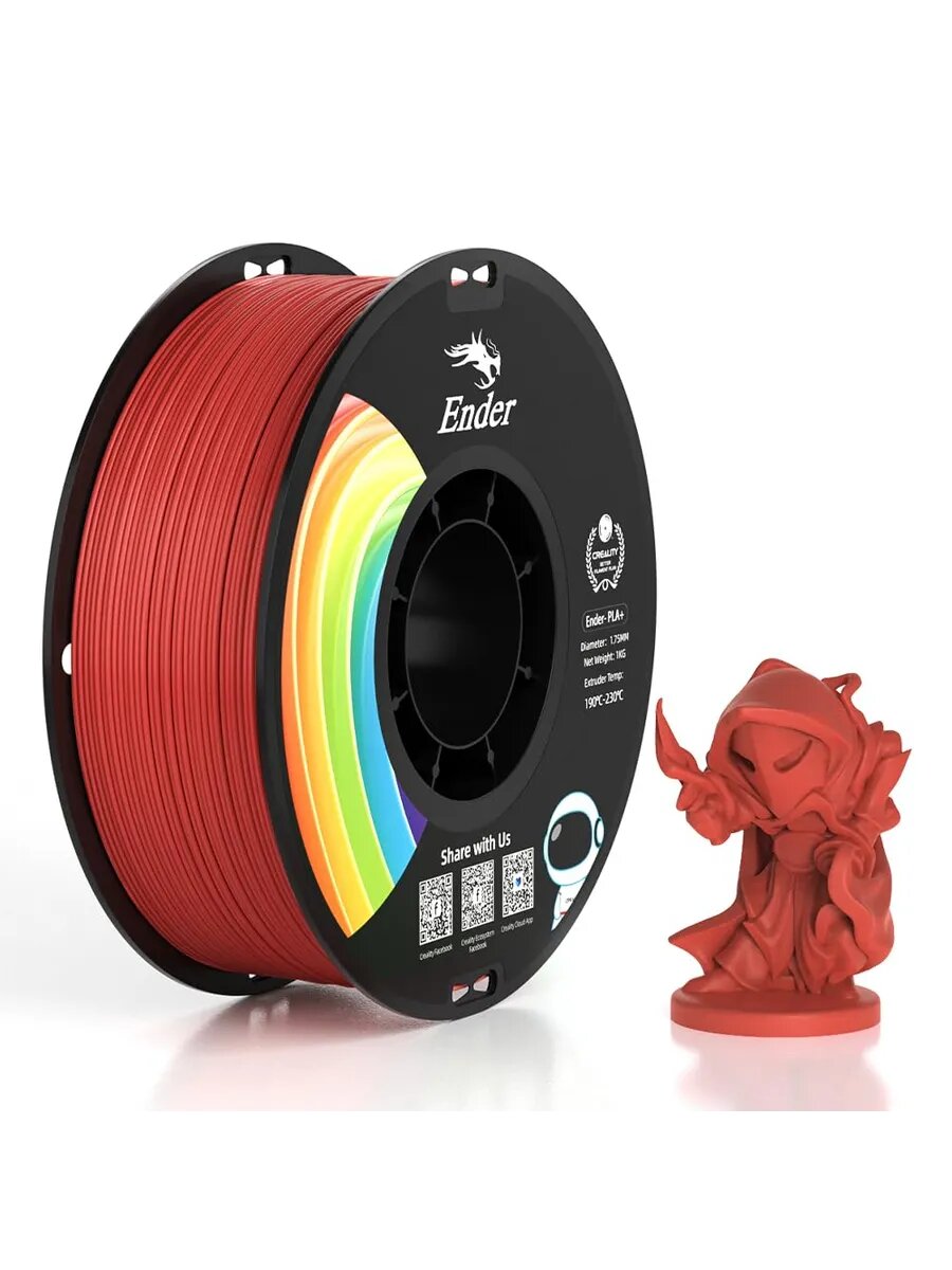PLA Plus пластик 1.75 мм розовый 1 кг - премиум филамент для 3D-печати