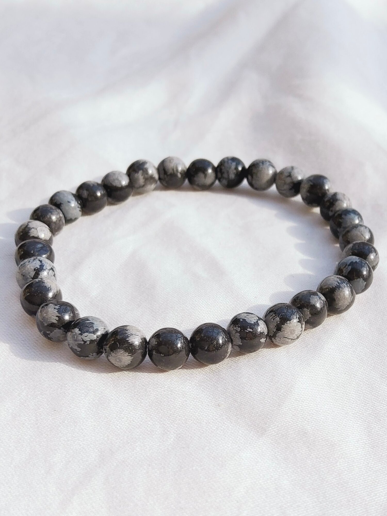 Браслет, обсидиан