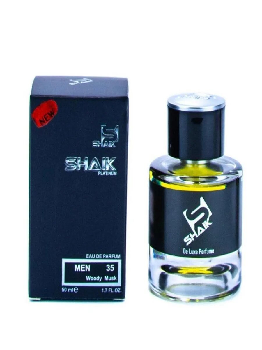 Парфюмерная SHAIK D'or Homme №35, мужская, 50мл, теплый и мужественный шлейф, древесно-кожаные аккорды