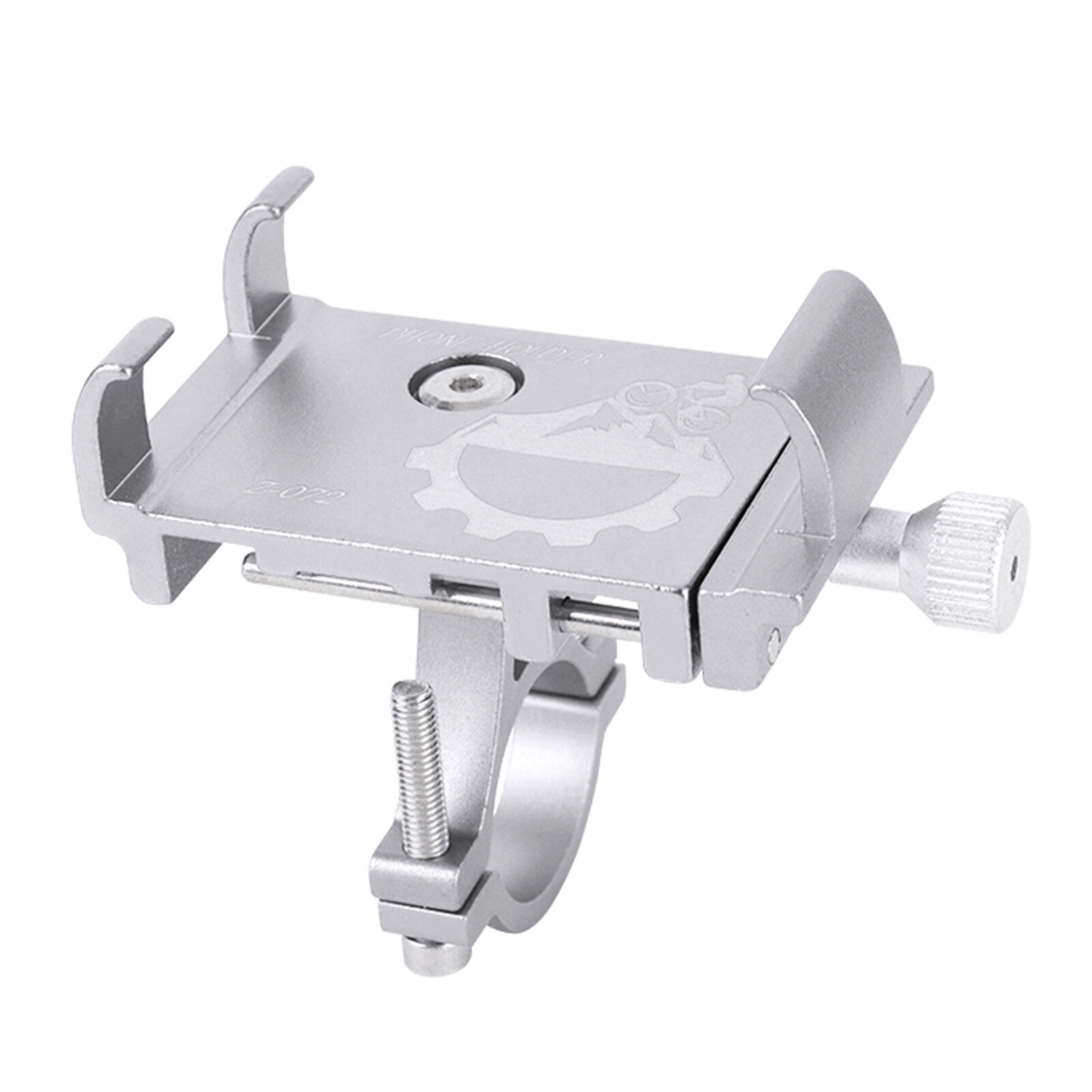 Крепление для мобильного телефона на велосипед, мотоцикл, скутер, руль, алюминиевый держатель для смартфонов с диагональю экрана от 3,0 до 6,8 дюймов.