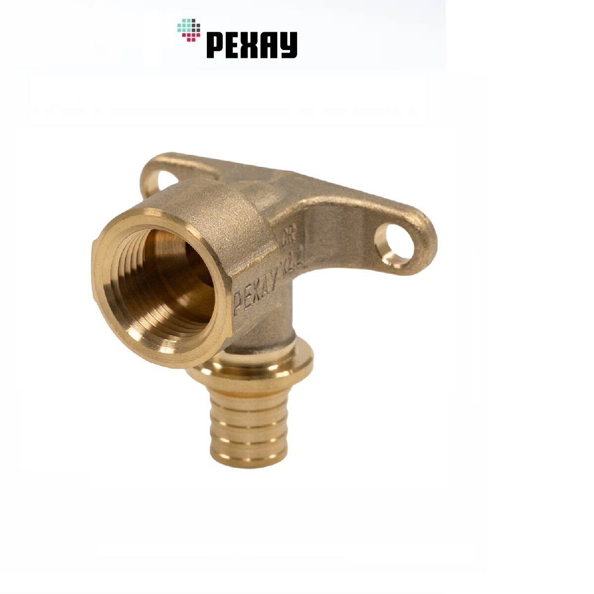 Угольник настенный рехау с внутренней резьбой 16-Rp 1/2", DZR латунь MX, (11096631001)