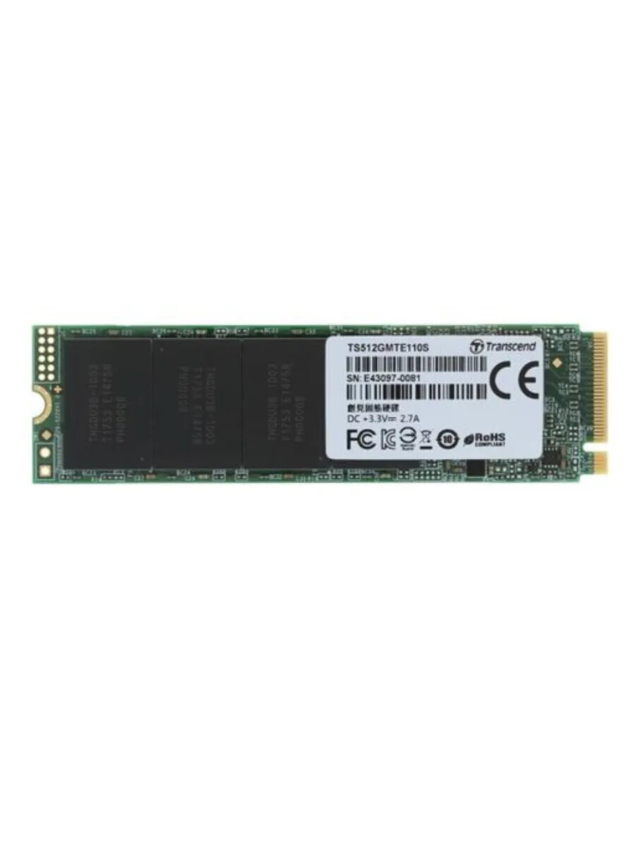 512 ГБ M.2 NVMe накопитель MTE110S TS512GMTE110S - PCIe 3.0