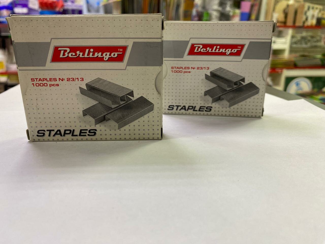 Скобы для степлера №23/13 Berlingo, оцинкованные, 1000шт.