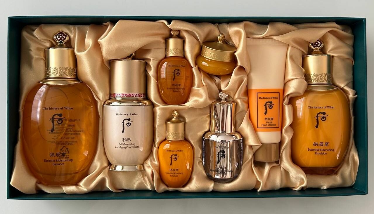 Премиум-набор уходовой косметики для зрелой кожи корейский, The history of Whoo gognjinhyang inyang 3pcs set