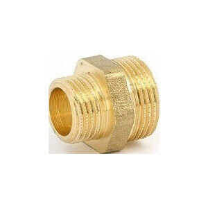 Ниппель латунный 1 1/4"х1" переходной с наружной резьбой UNI-FITT