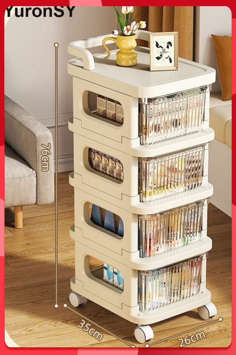 Econova Комод, 4 ящ/Подвижная тележка для хранения