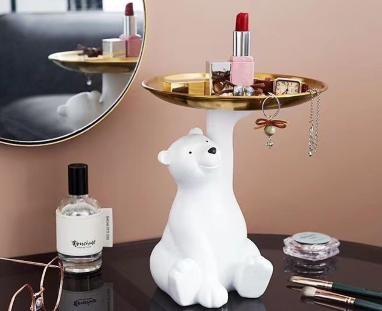 Украшения для хранения ключей, вход в дверь, вход в дом, креативный белый медведь