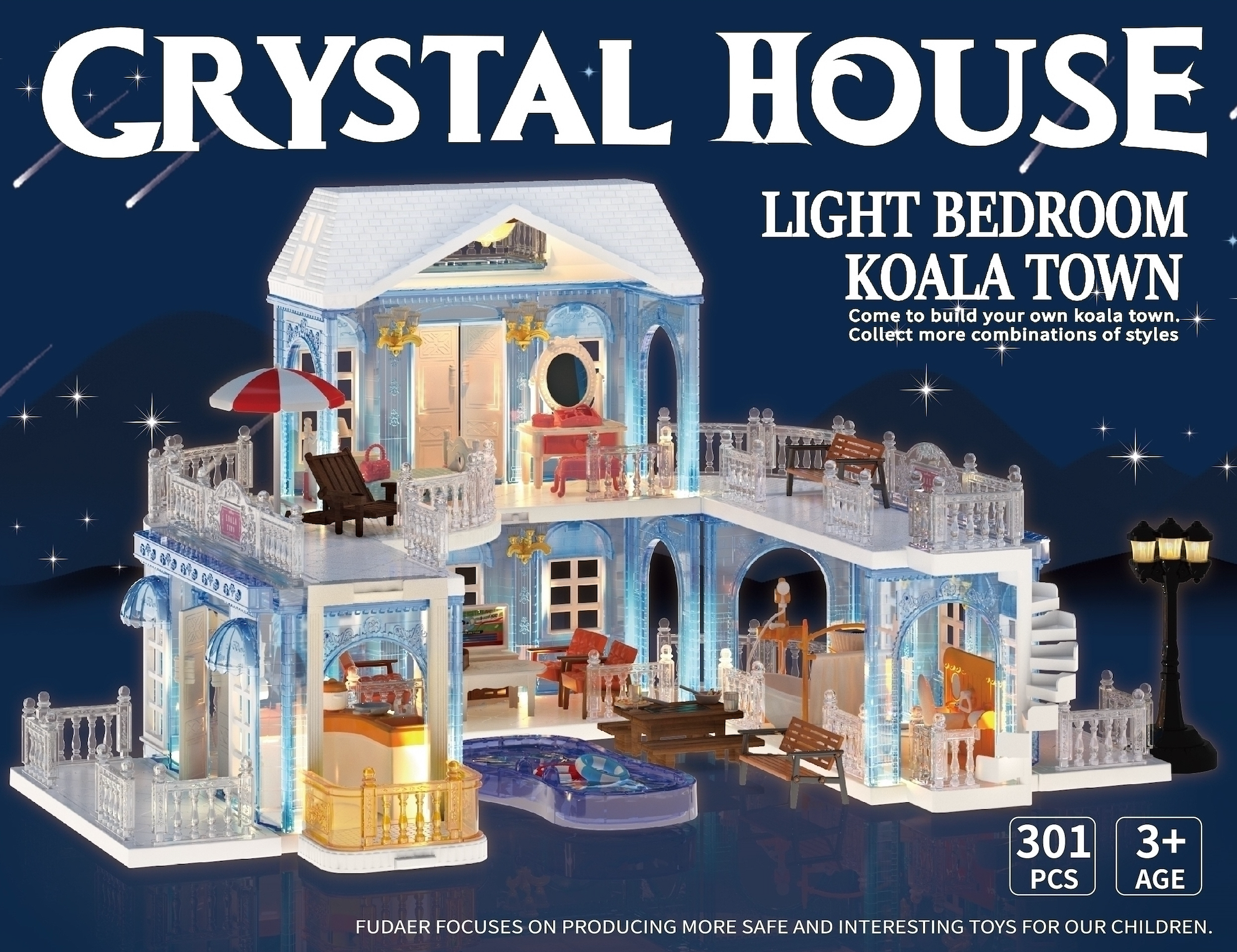 Набор игровой KOALA DIARY Коала-Таун Хрустальный дом Сделай сам