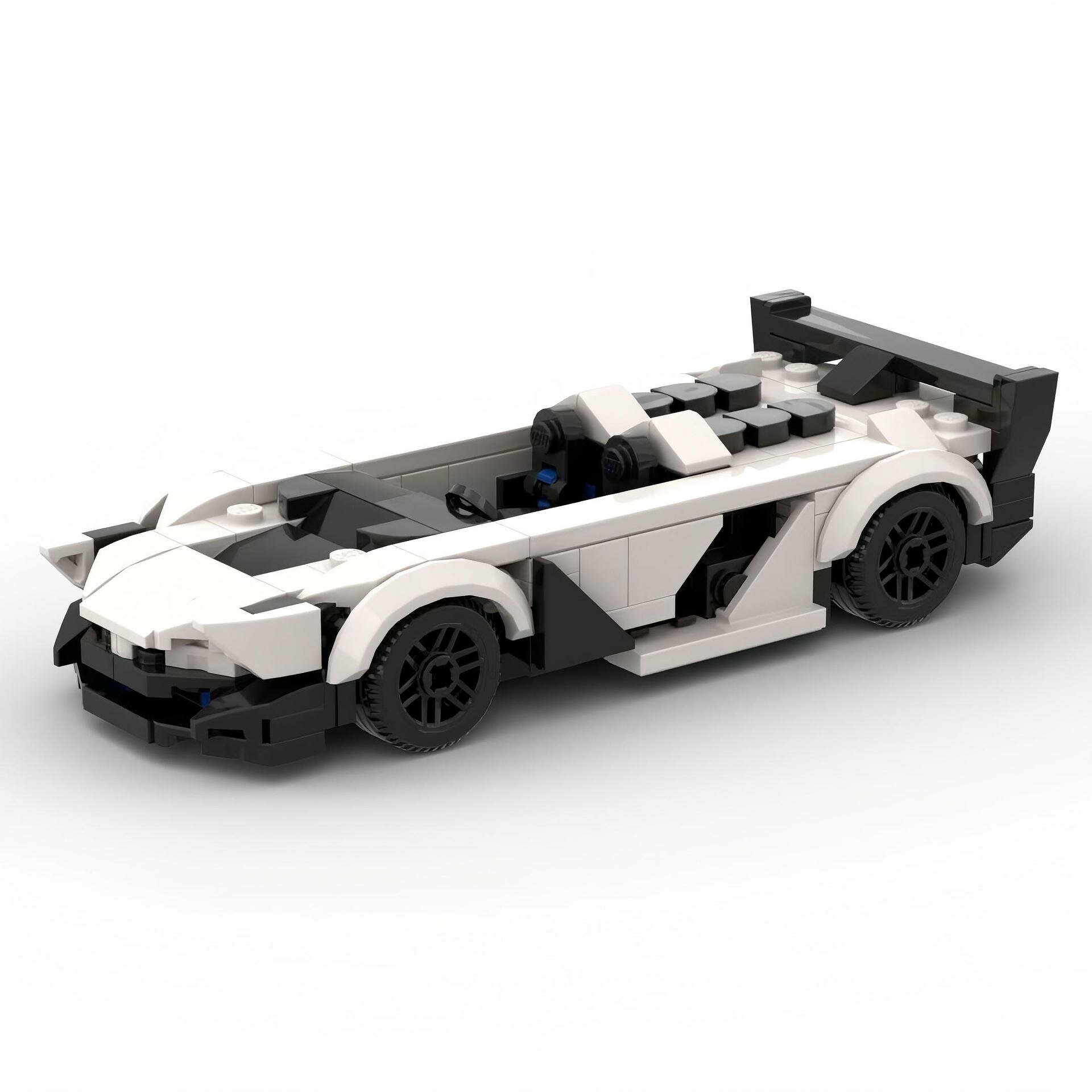 Набор MOC puzzle для сборки игрушечных моделей, коллекция спортивных автомобилей с шестью сетками, творческая сборка моделей автомобилей, детские подарки, подходит для мальчиков