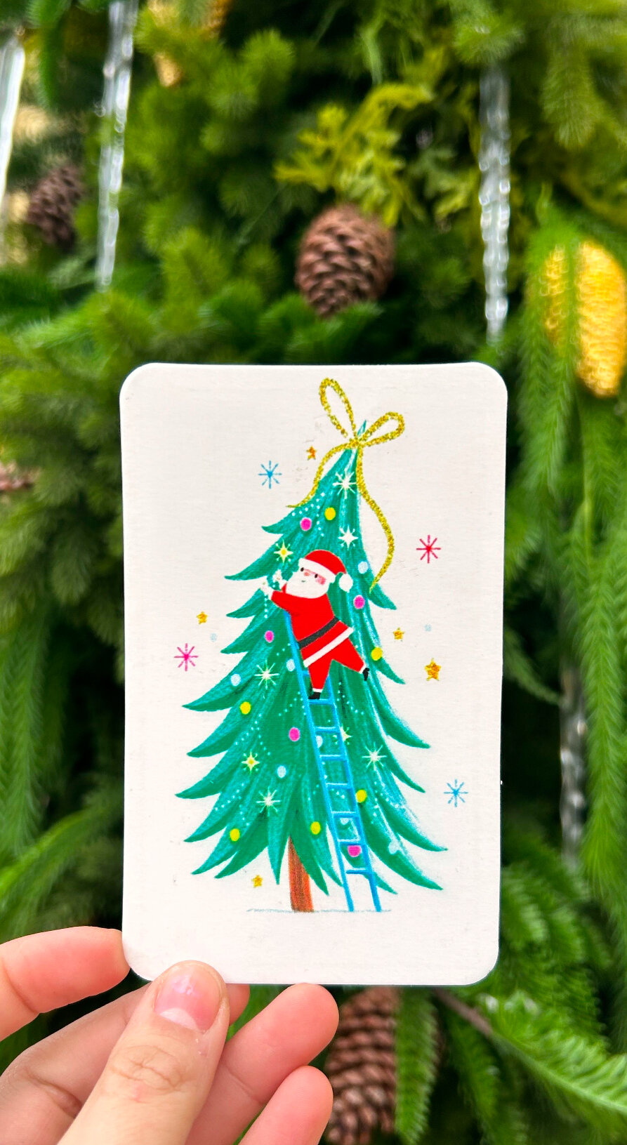 Открытка на Новый год , яркая, отличный подарок