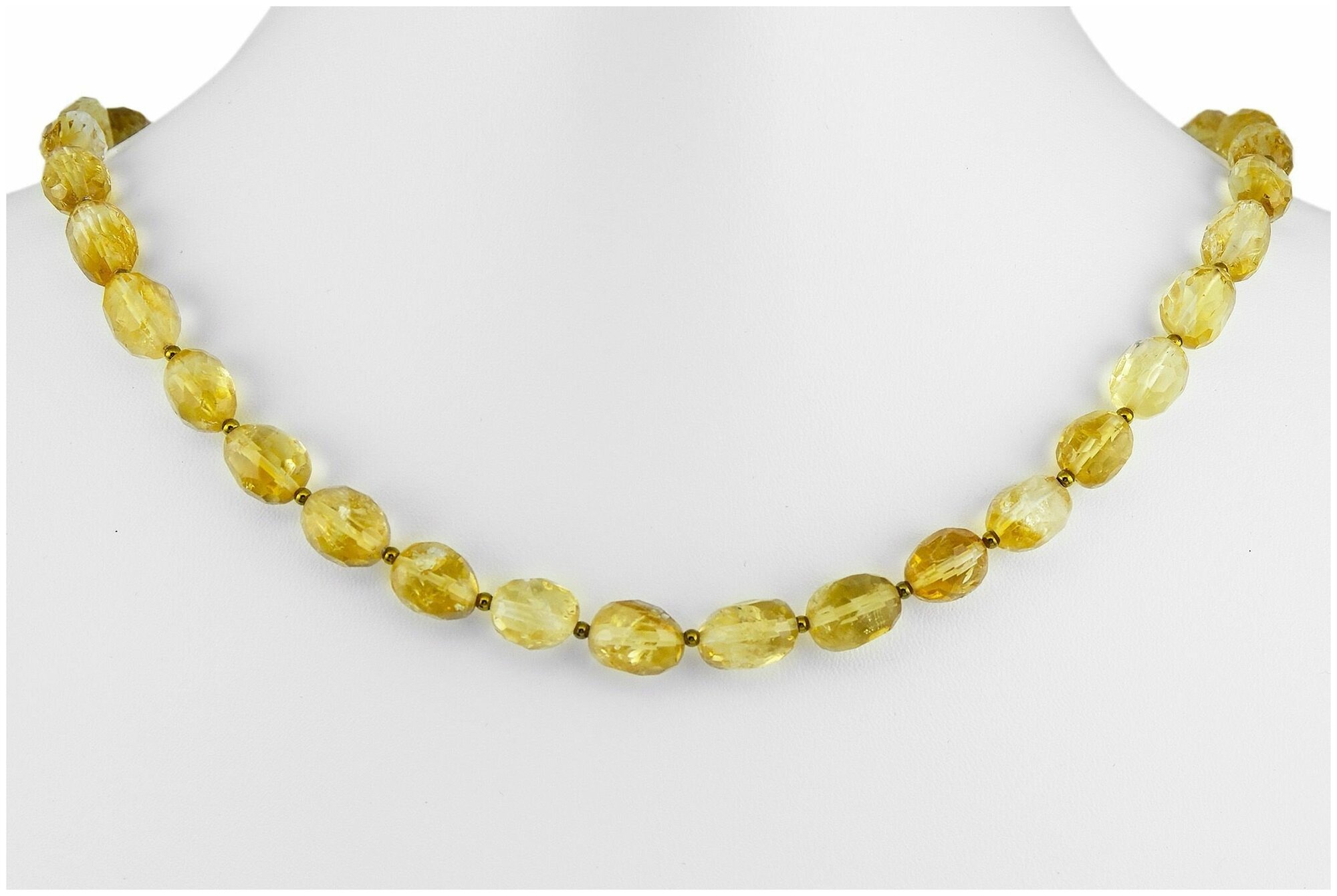 Бусы, цитрин