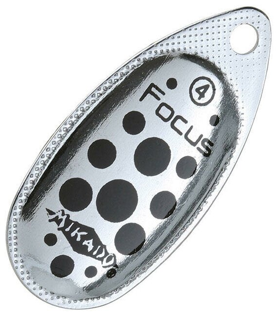 Блесна вращающаяся Mikado FOCUS №1, 3.1 г, серебро 11, длина лепестка 21 мм.