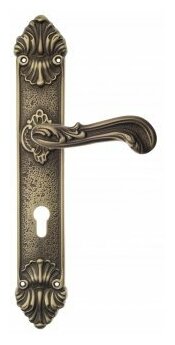 Дверная ручка Venezia GIULIETTA на планке PL95 матовая бронза