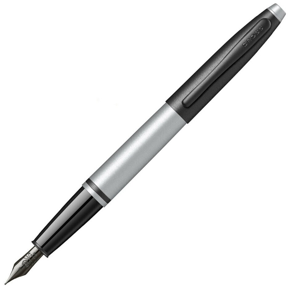 Перьевая ручка Cross Calais Matte Gray and Black Lacquer. AT0116-26MJ