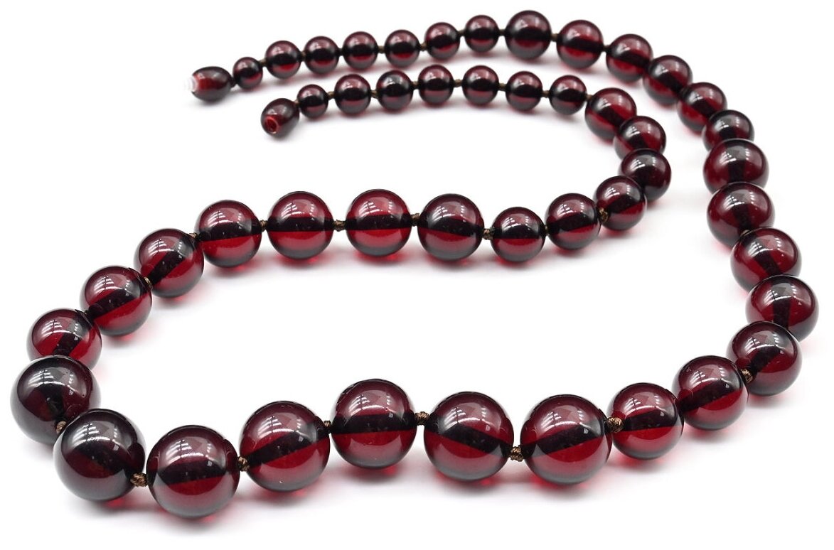 Колье, янтарь