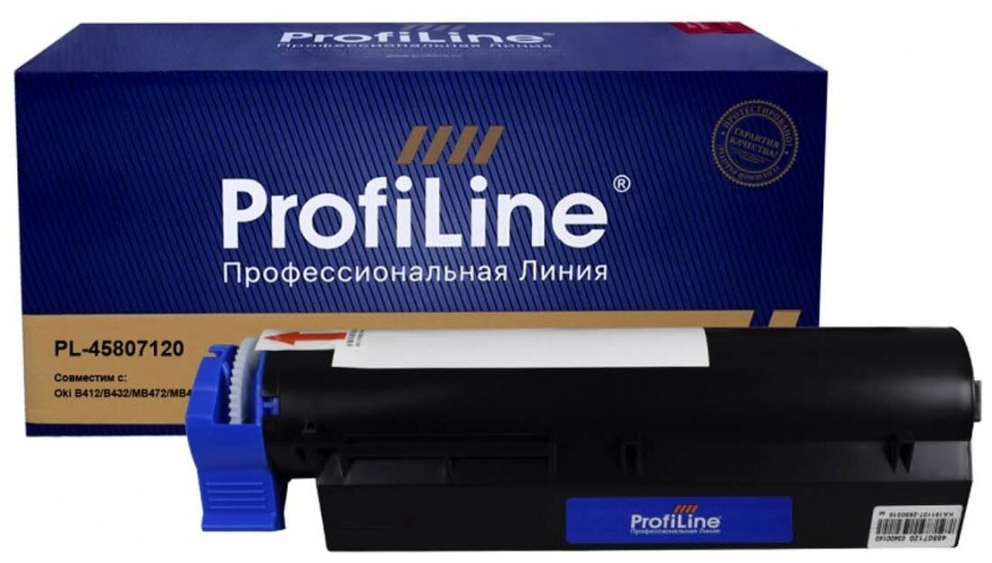 Картридж 45807120, 45807106 для Oki MB472, B432, B432dn, B412, MB472dnw, MB492 7000 стр. ProfiLine