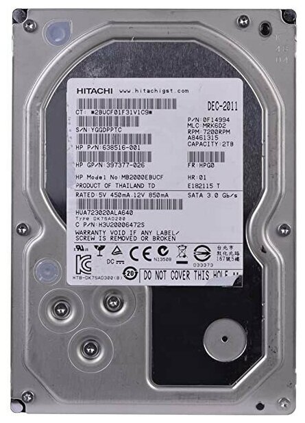 Жесткий диск HGST HUA723020ala640, 2Тб