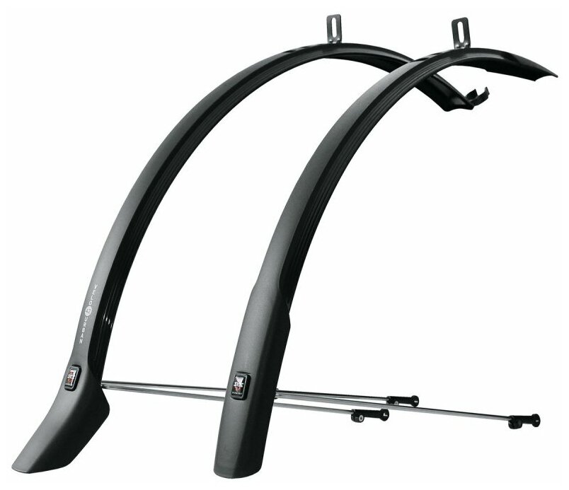 Крылья 0-10998 пластик SKS-10998, Velo42 Urban Set, 28" с усами, черные