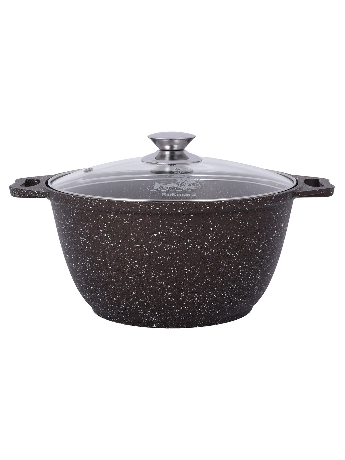 Кастрюля с крышкой Kukmara Мрамор антипригарная, 3 л