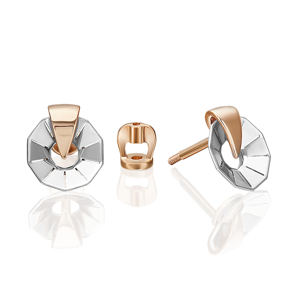 Серьги PLATINA, золото, 585 проба