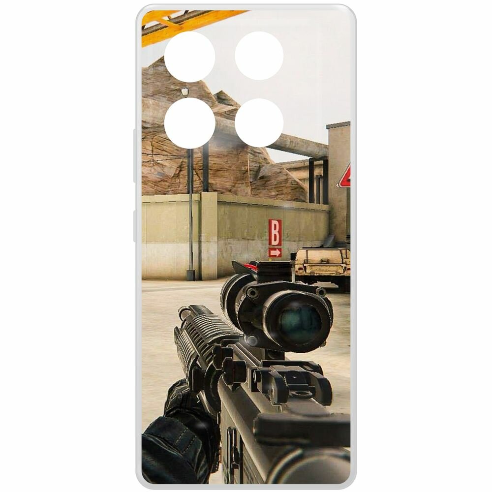 Чехол-накладка Krutoff Clear Case Cтандофф 2 (Standoff 2) - Оптика для INFINIX GT 20 Pro